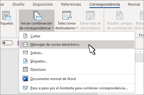 Cómo hacer una combinación de correspondencia en Microsoft Word 2016