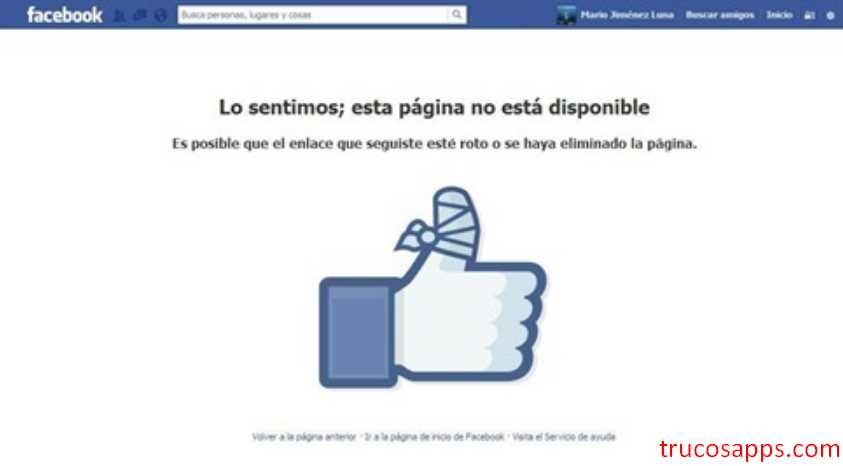 Cuando aparece contenido no disponible en facebook que significa